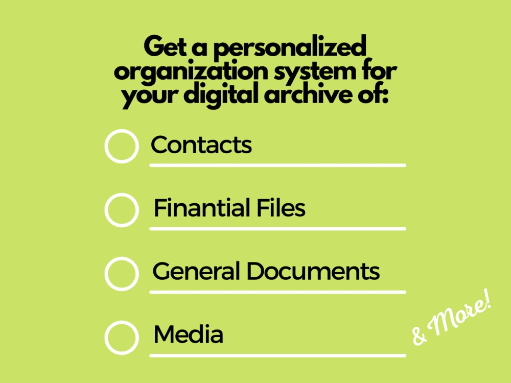 An organized archive of documents and data | Upwork