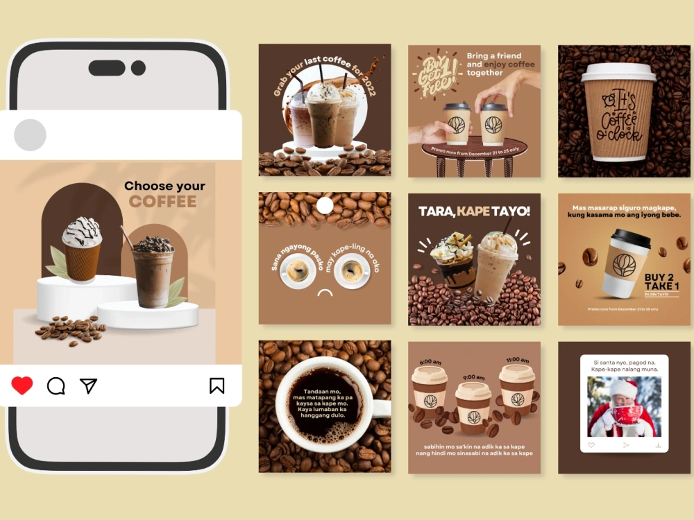 A set of 30 unique and customized social media posts for your business ...