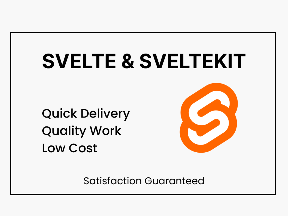 Svelte and SvelteKit Website (Quality Work, Quick Delivery, Low cost) | Upwork