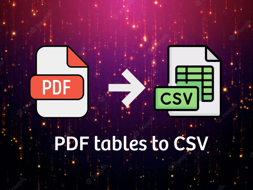 A CSV from a PDF table page | Upwork