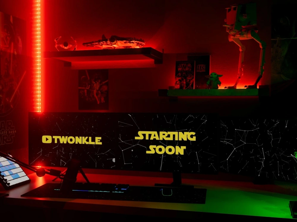 Custom 3d starting soon scene for streamers | Upwork