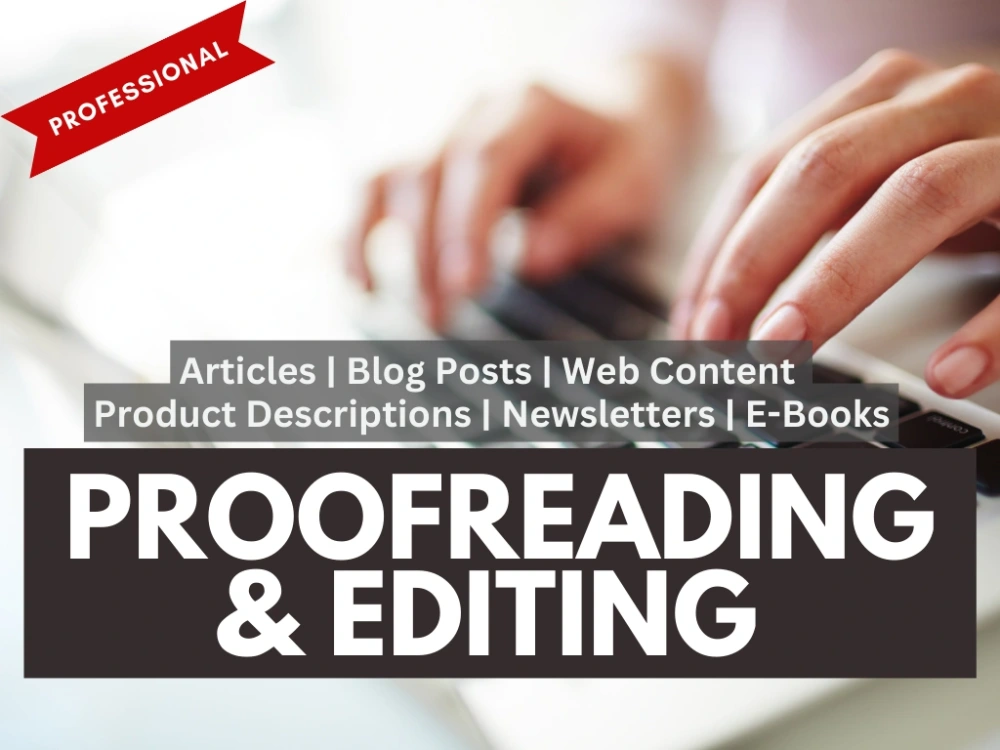 A thorough and professional proofreading and editing service. | Upwork