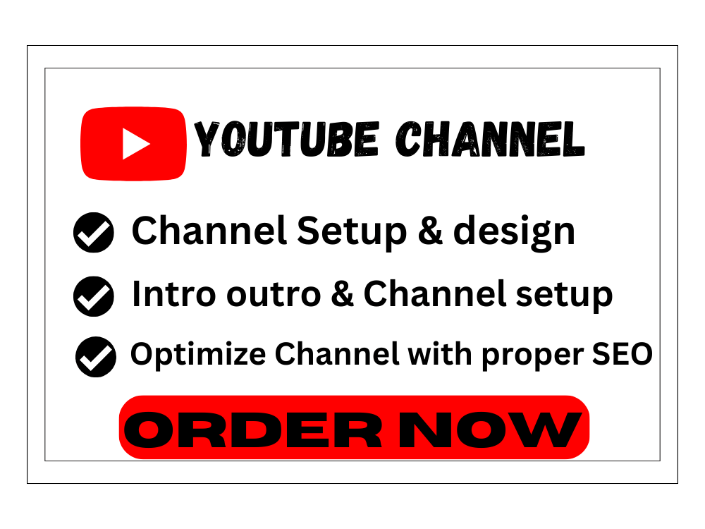 Youtube channel profile setup | channel setup and optimization | Upwork