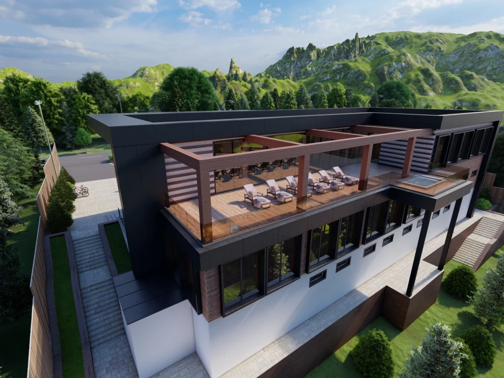 3D Visualization of the Cottage ArchiCAD Lumion Photoshop | Upwork