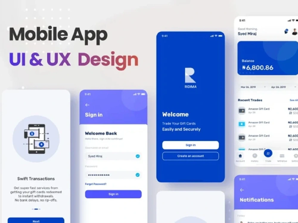 Mobile or web UI UX design in 24 hours | Upwork
