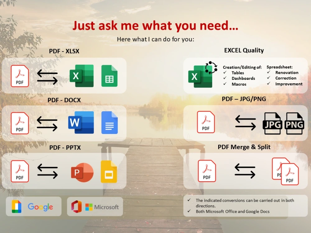 An Excel file with data from any source type organized in the way you ...