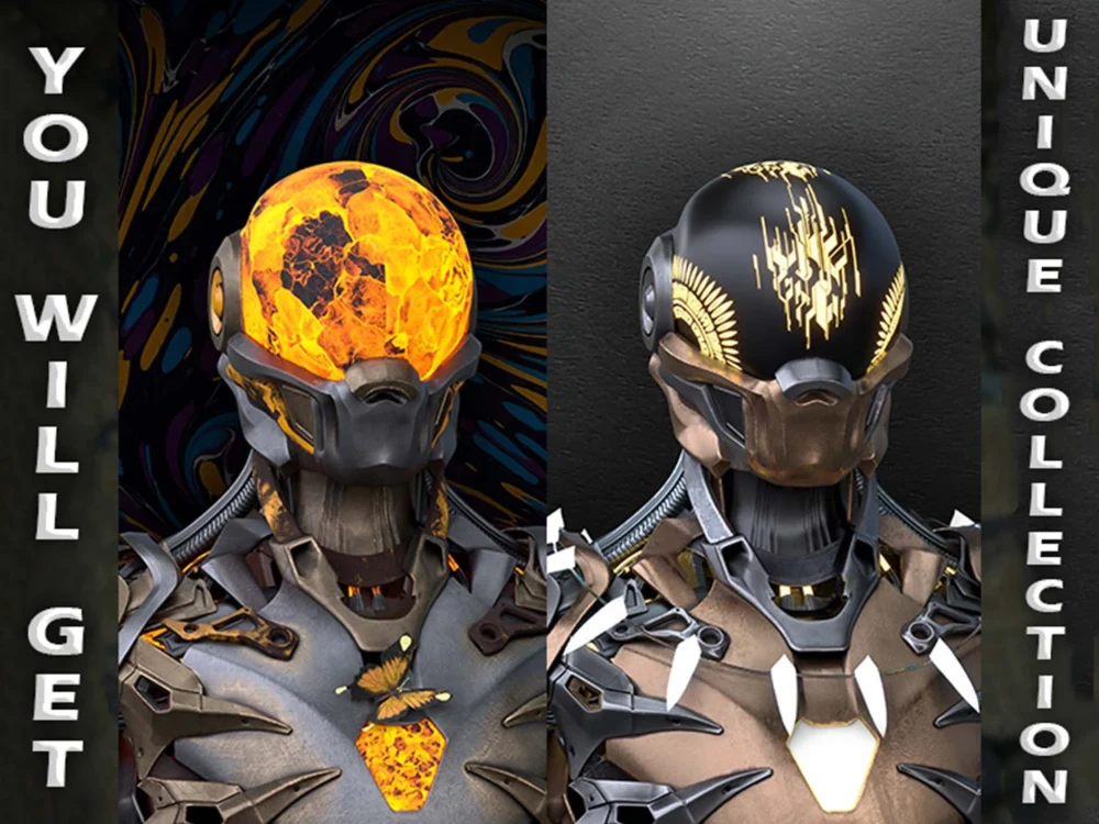 Unique 8,000 3D NFT art collection | Upwork