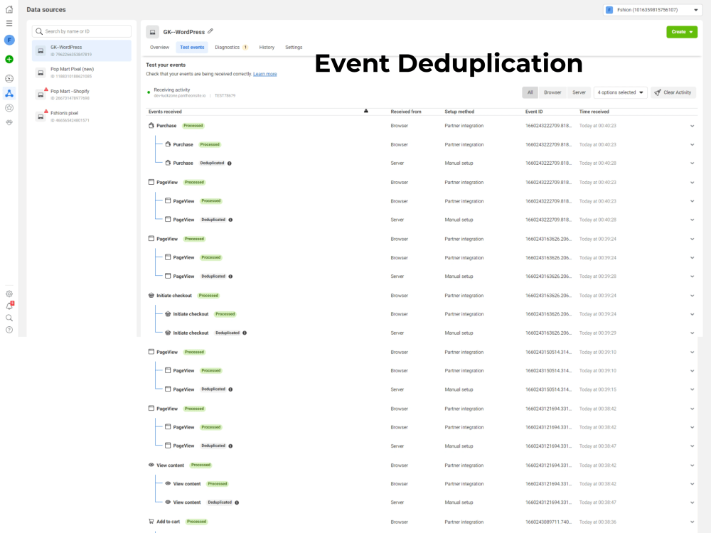 Facebook pixel conversion API setup with Server Side Tracking using GTM | Upwork