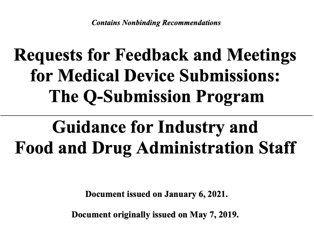 A Pre Submission Q Submission Template For Submittal To Fda Upwork