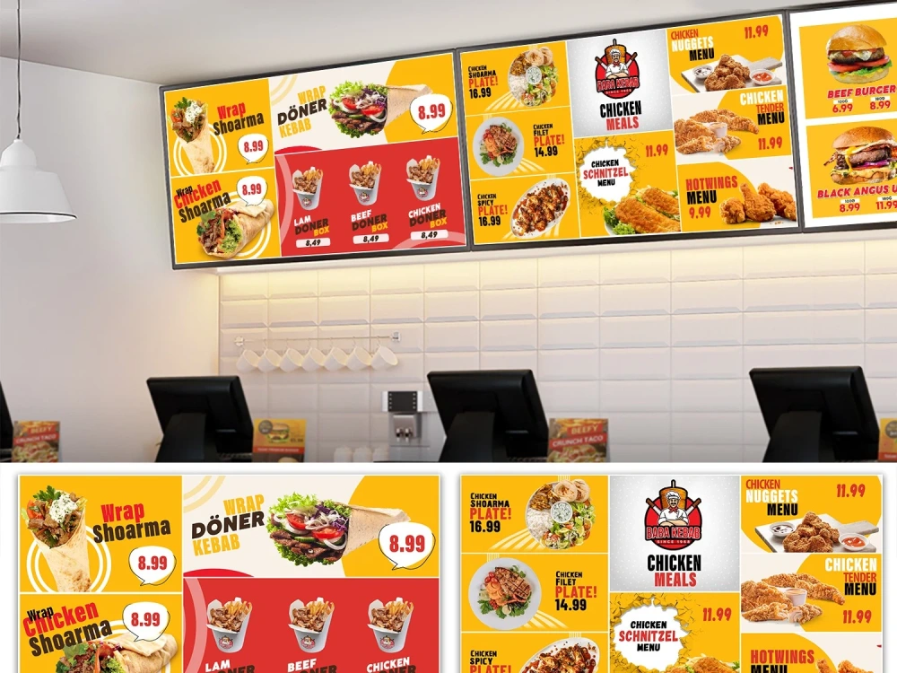 Stunning Static Menu Designs for your Digital board TVs Screens | Upwork