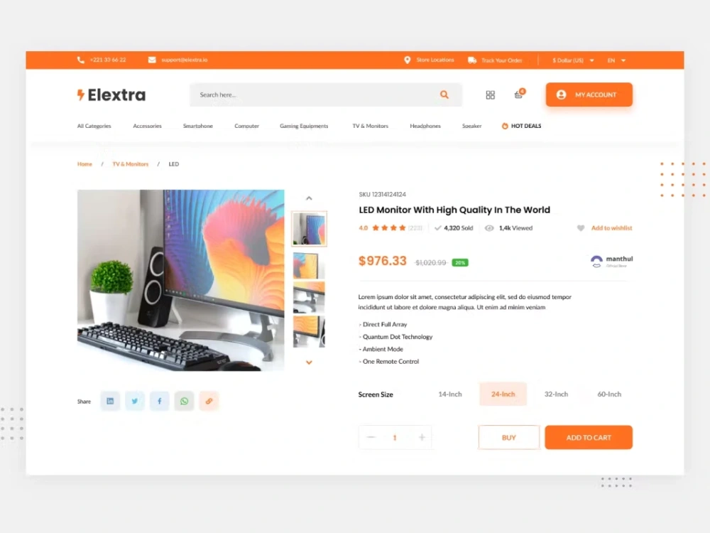 UX/UI design of E-commerce website | Upwork