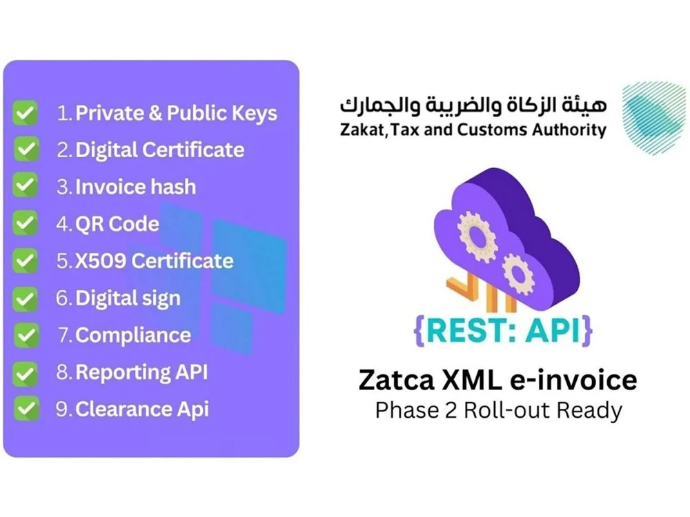 Zatca Phase 2 xml e-invoice Roll-out Integration in any system | Upwork