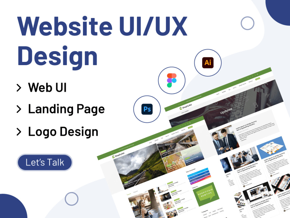 Responsive website UI/UX design, web UI or landing page UI design in Figma | Upwork