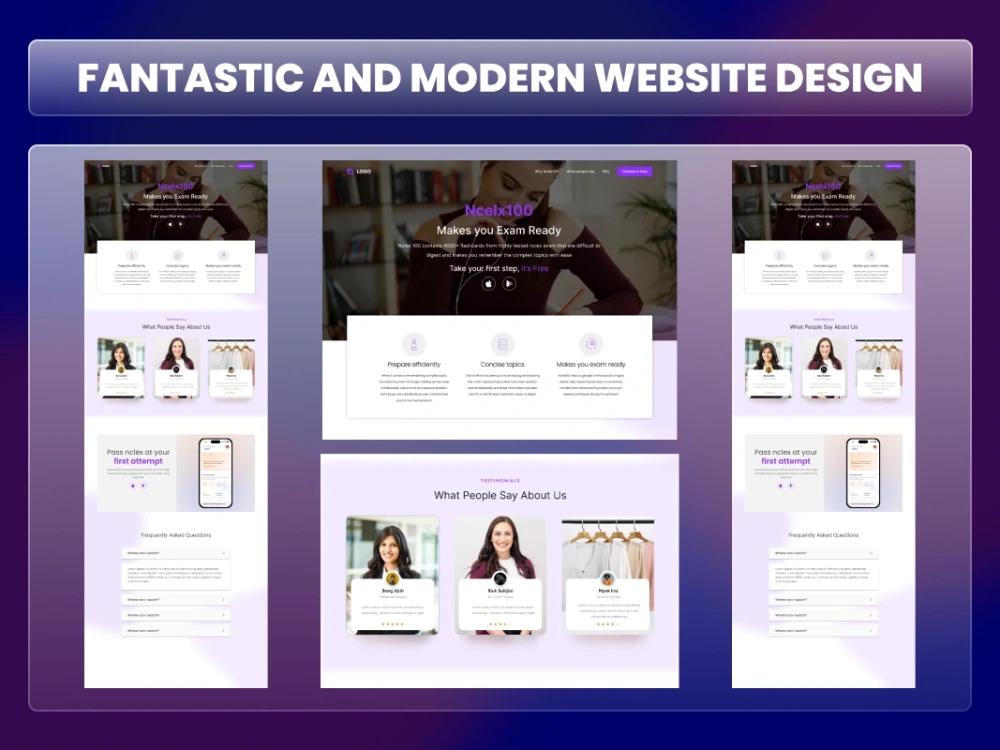 A fantastic and modern website design in Figma | Upwork