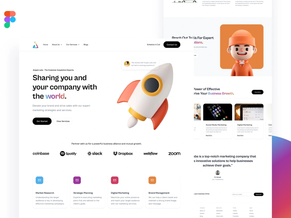Responsive Web UI/UX design, Web or Landing page UI Design | Figma | Upwork