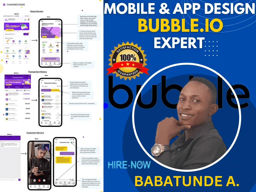 Web and Mobile app design using the bubble IO Bubble.io | Upwork