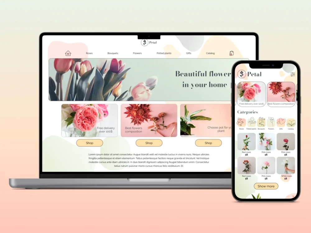 A unique website page design | Upwork
