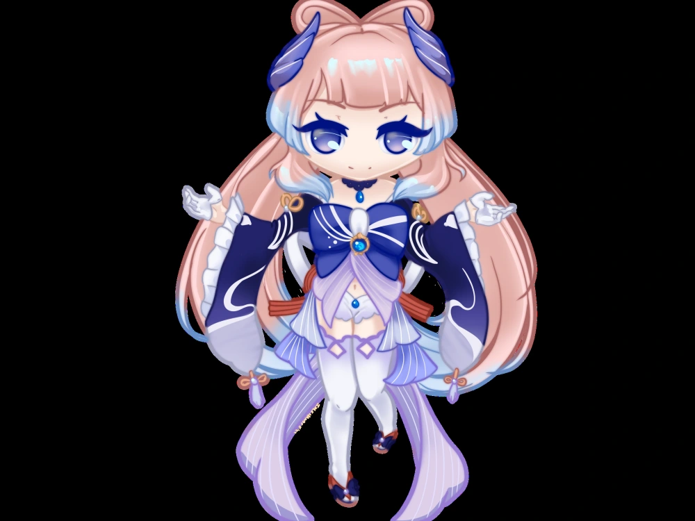 A fully rendered chibi anime style illustration | Upwork