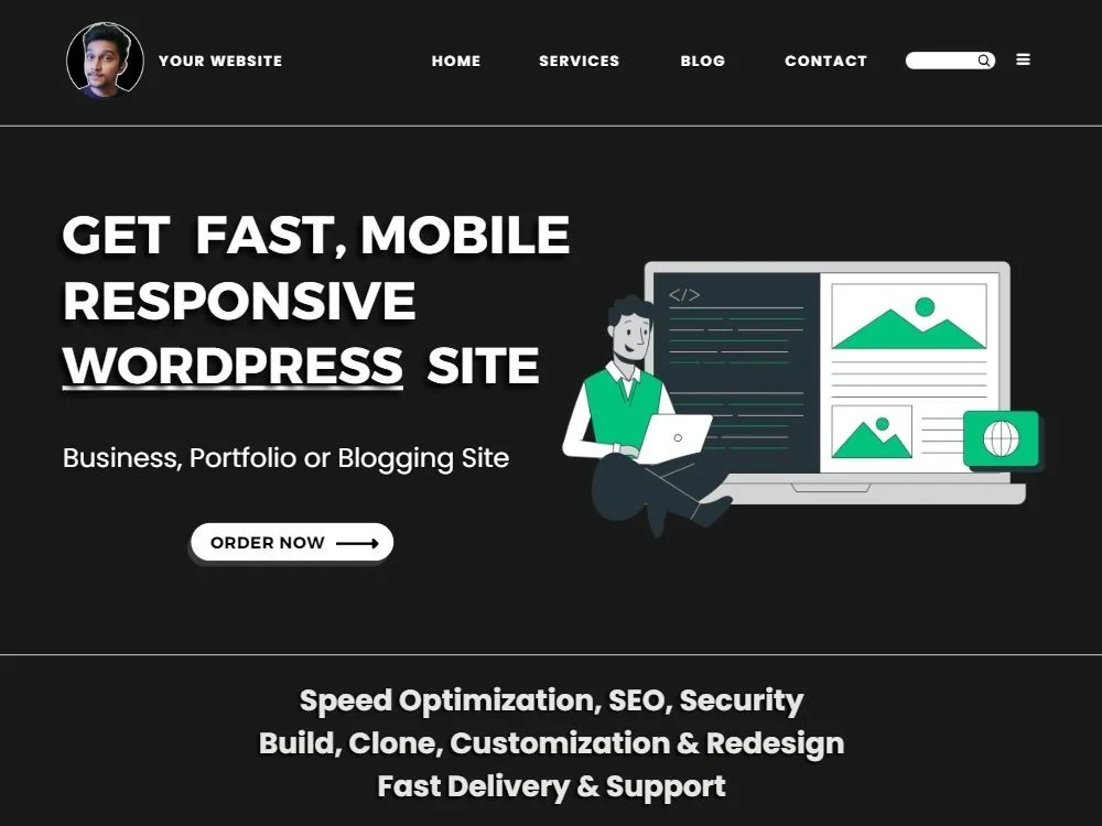 WordPress website create redesign clone mobile responsive elementor blog | Upwork