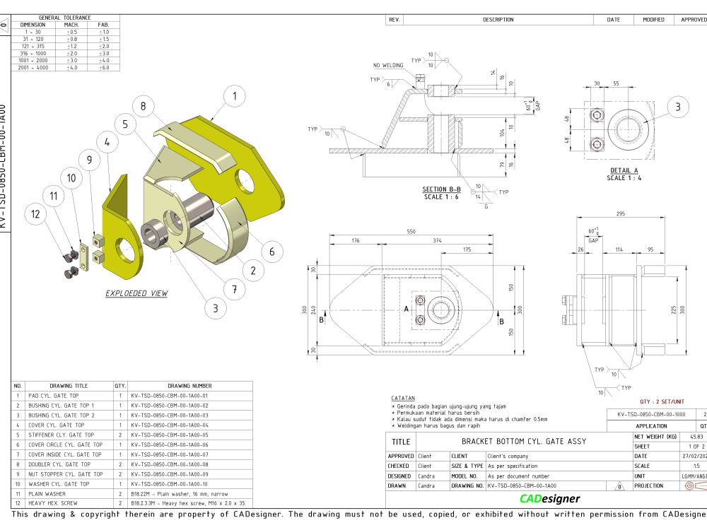 3D Modeling & 2D CAD engineering drawing including GD&T | Upwork