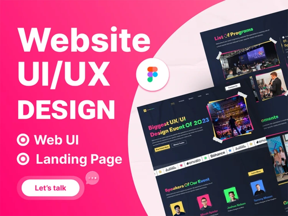 Responsive website UI/UX design, web UI or landing page UI design in ...