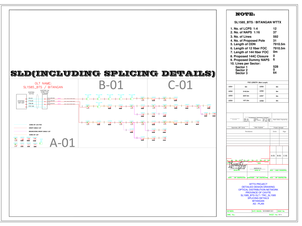 Telecommunication Engineering FTTH Design / CAD 2D Convertion | Upwork