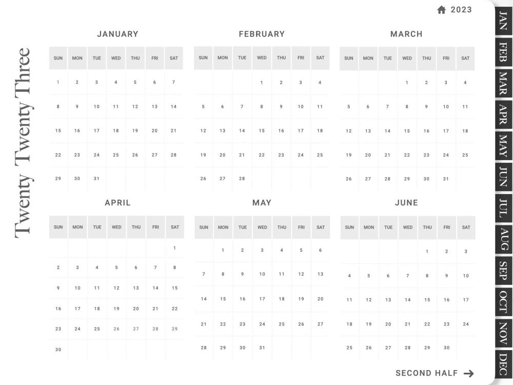 2023 ditigal planner monthly, weekly, daily layout and more | Upwork