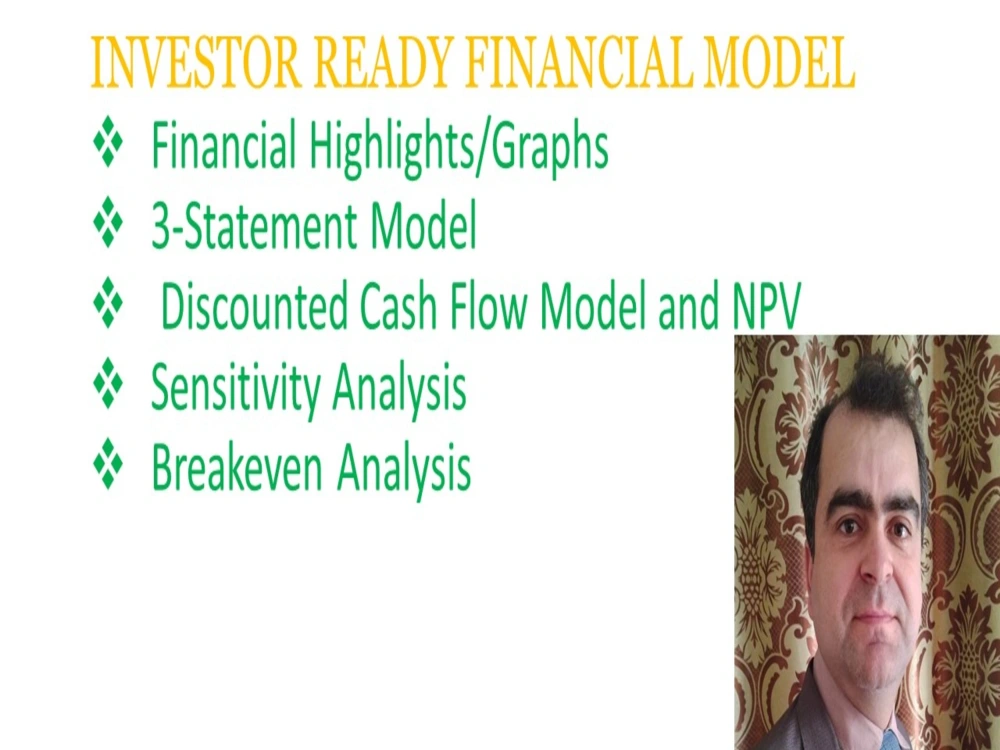 A dynamic financial model and projected financial statements | Upwork