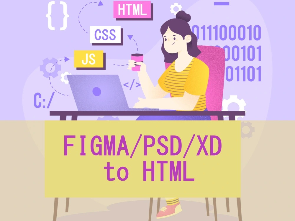 FIGMA | PSD | Adobe XD to Responsive Website using HTML, CSS, Javascript | Upwork