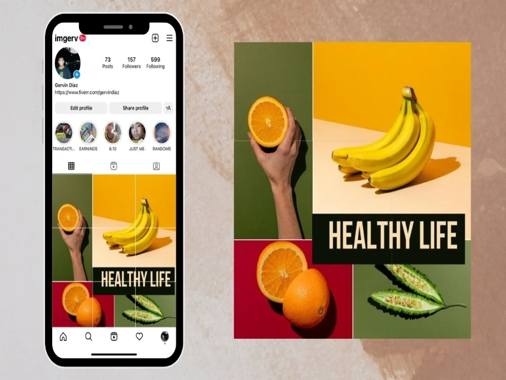 A social media post design, Instagram highlights, cover photo | Upwork