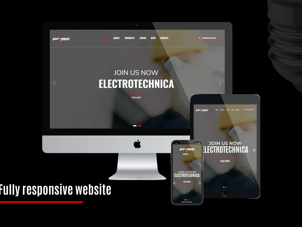 Responsive website template | HTML | CSS | Javascript | Upwork