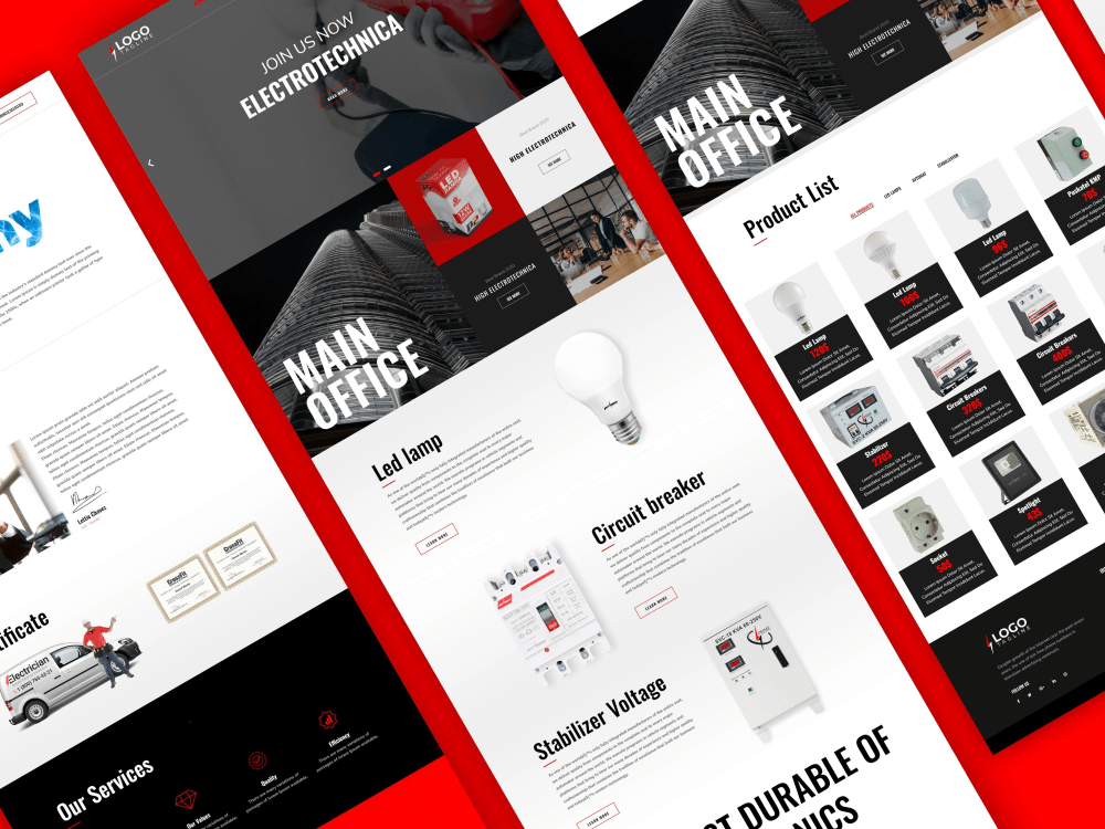 Responsive website template | HTML | CSS | Javascript | Upwork