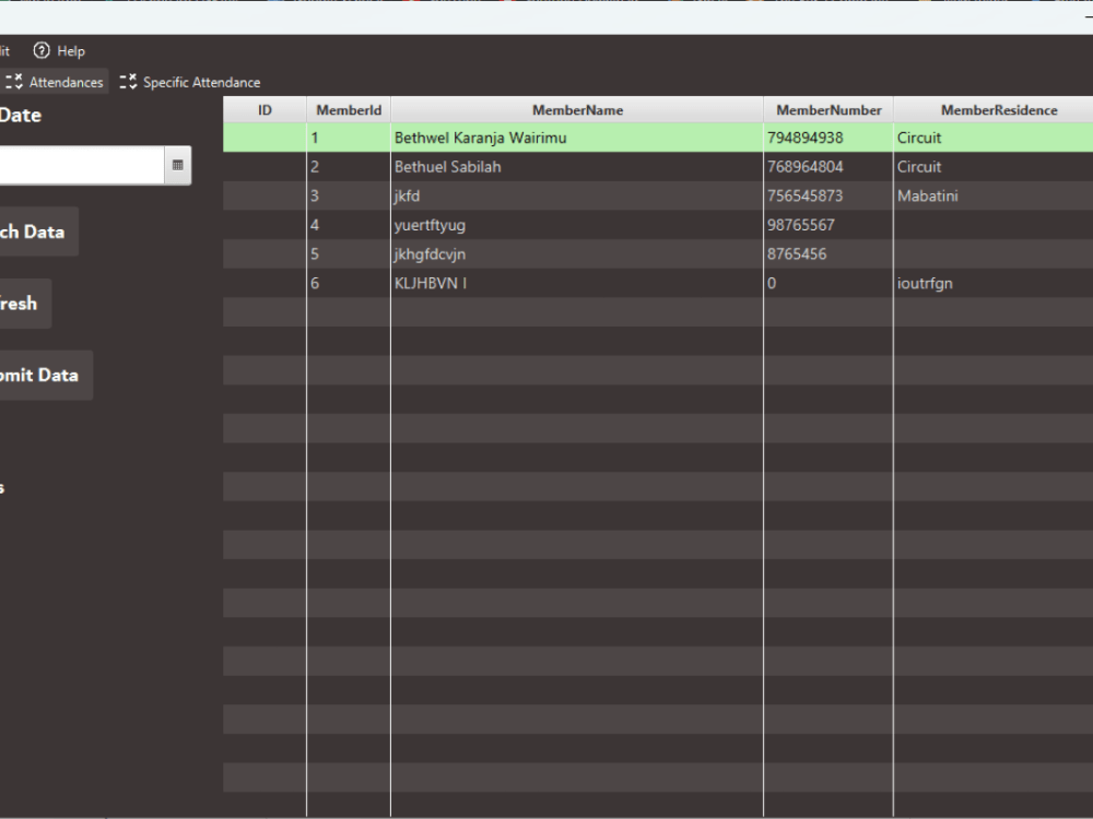 An attendance application that will store your attendance data safely ...