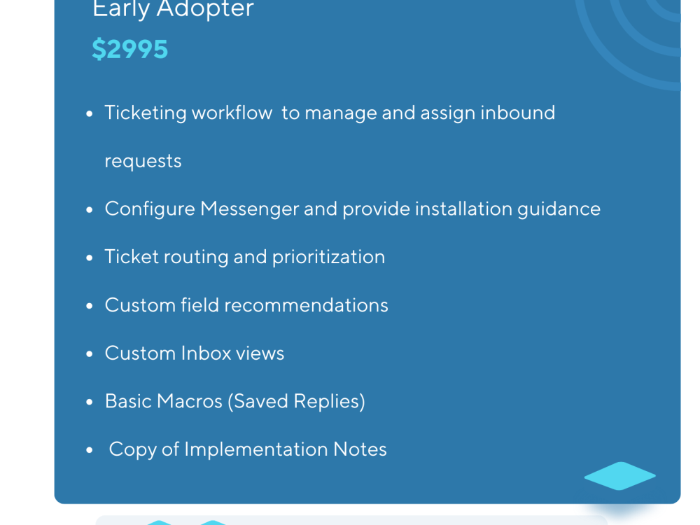 A complete Intercom Inbox set up. Select Add-Ons to customize your project. | Upwork