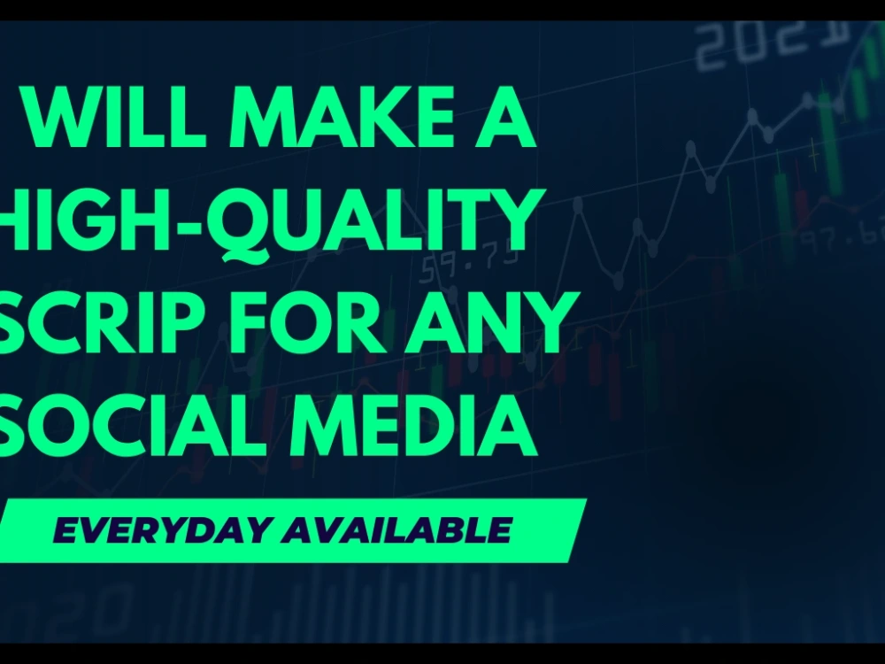A high-quality script for any kind of video (no movies) | Upwork