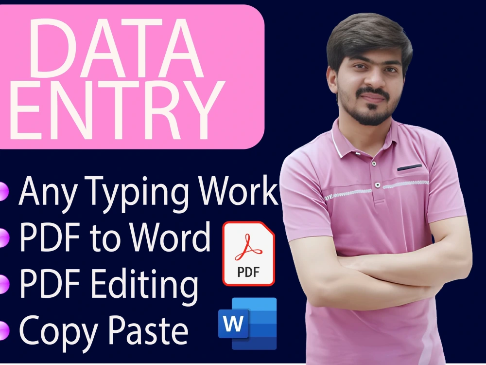 Data entry, copy-paste & typing job in a quick time | Upwork