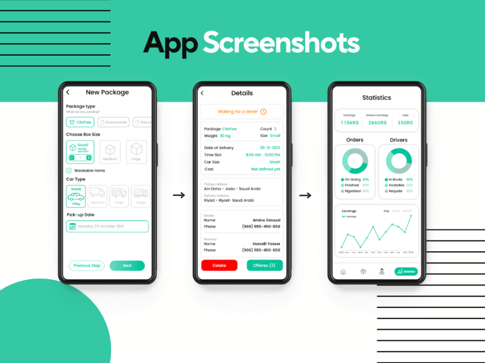 A mobile app UI/UX design with Adobe XD | Upwork