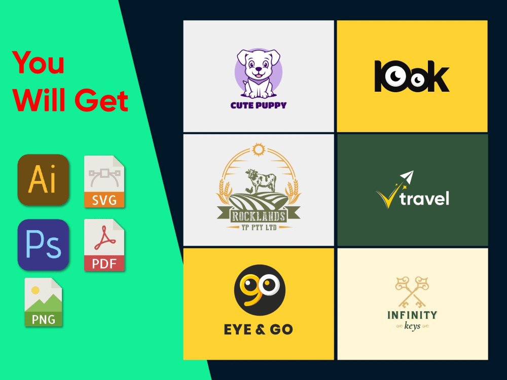 Trendy, unique, and minimalist business logo design | Upwork