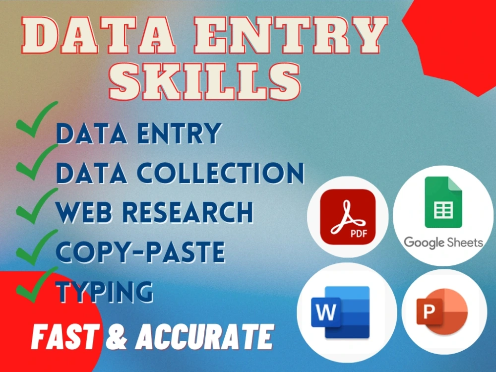 Quick & Accurate Data Entry, Typing, Research Collection, Copy & Paste ...
