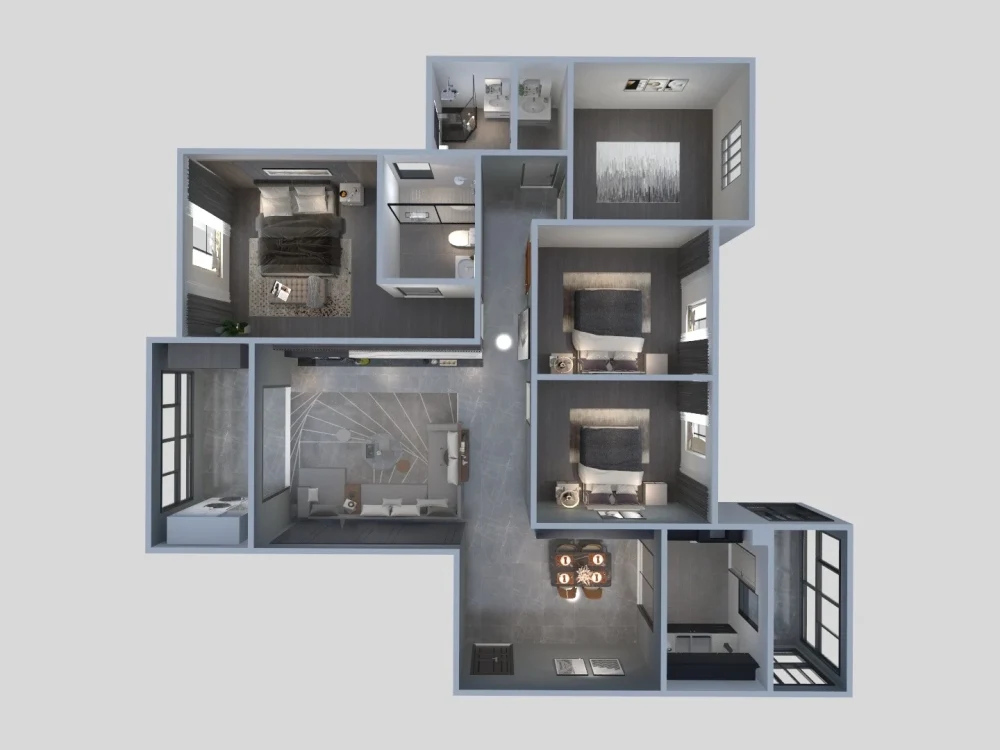 A 3D floor plan renderings | Upwork