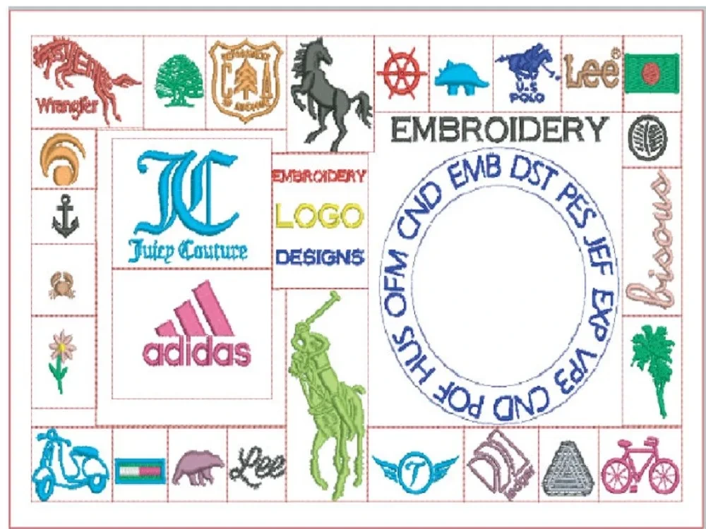 Embroidery design digitizing in DST pes emb | Upwork
