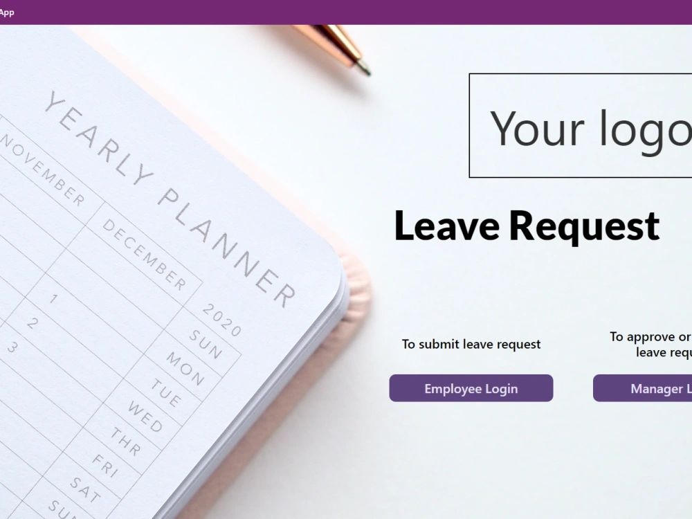 Power apps leave request templates customized with your branding | Upwork