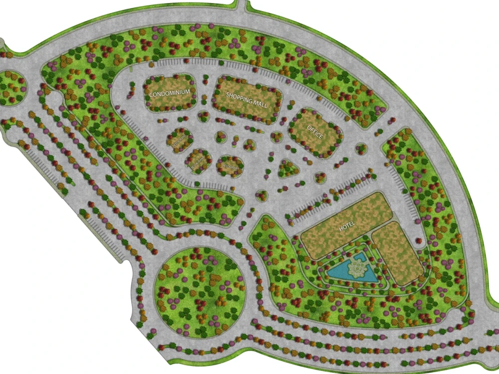 Rendered master plans in photoshop | Upwork