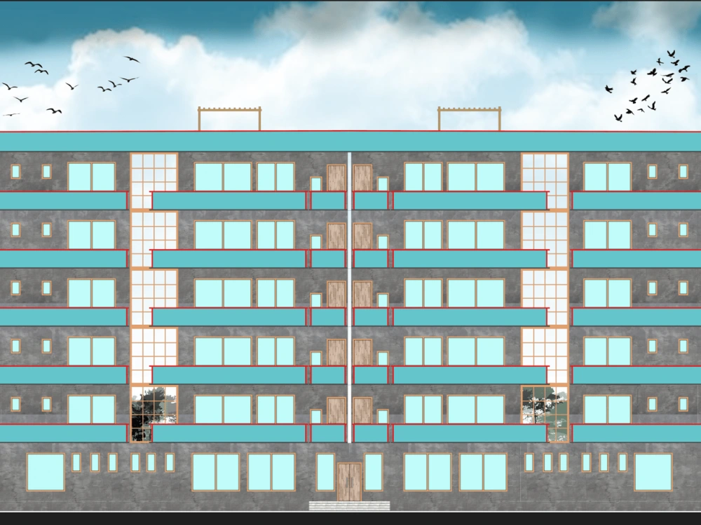 Rendered sections and elevations in photoshop | Upwork
