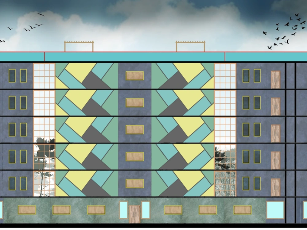 Rendered sections and elevations in photoshop | Upwork