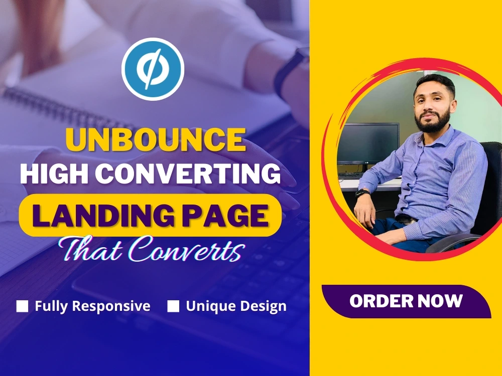 High converting Unbounce landing page for your business | Upwork