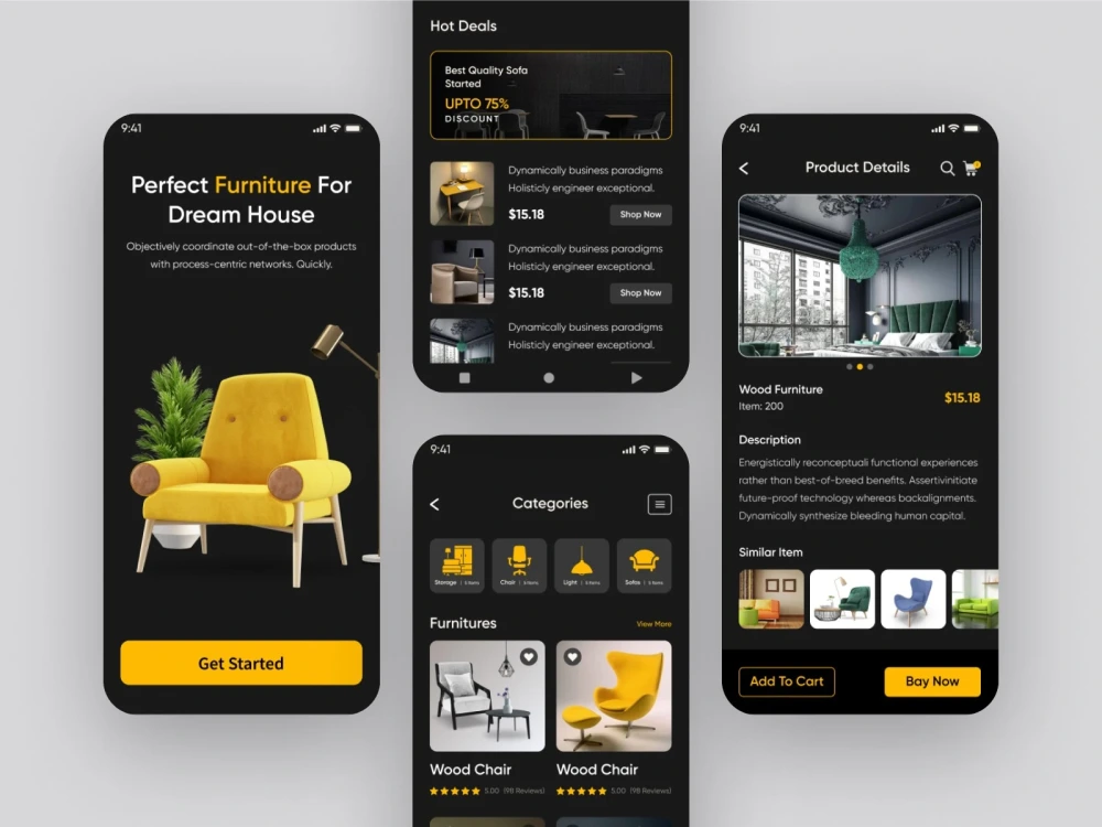 Mobile app, web app, UI UX design, native flutter for android ios in ...