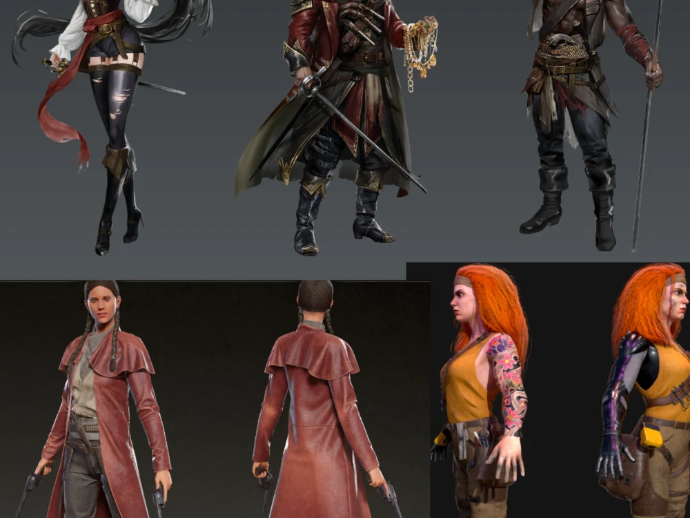 3d Game Character Model 3d Character Rigging Video Game Animation