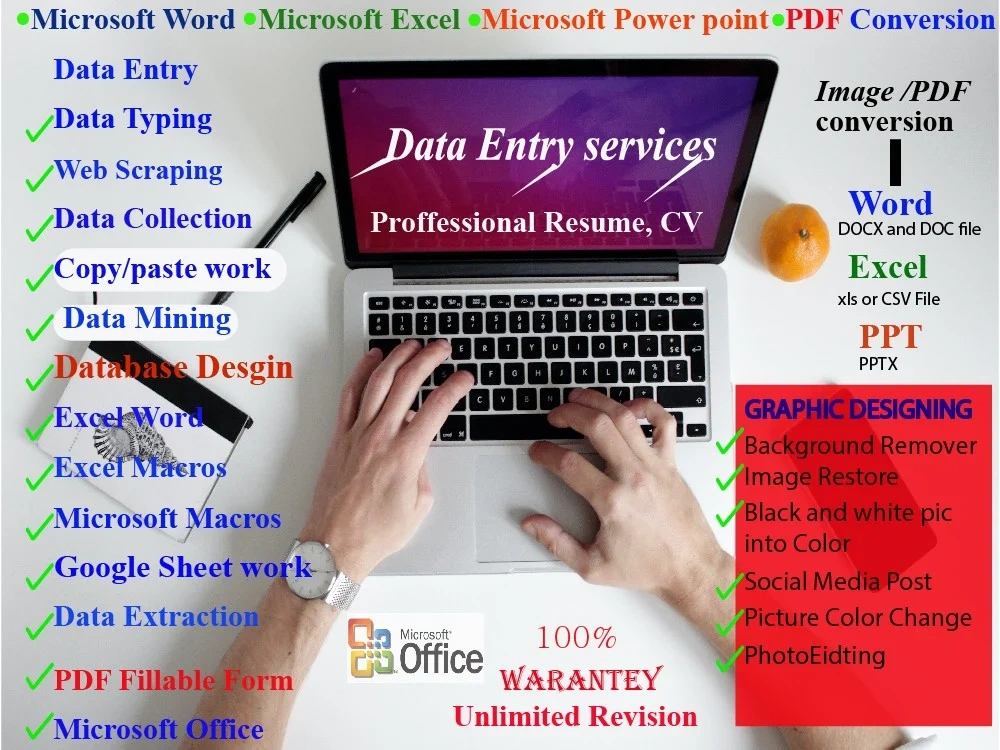 PDF Conversion Microsoft Word and Excel, PowerPoint | Upwork