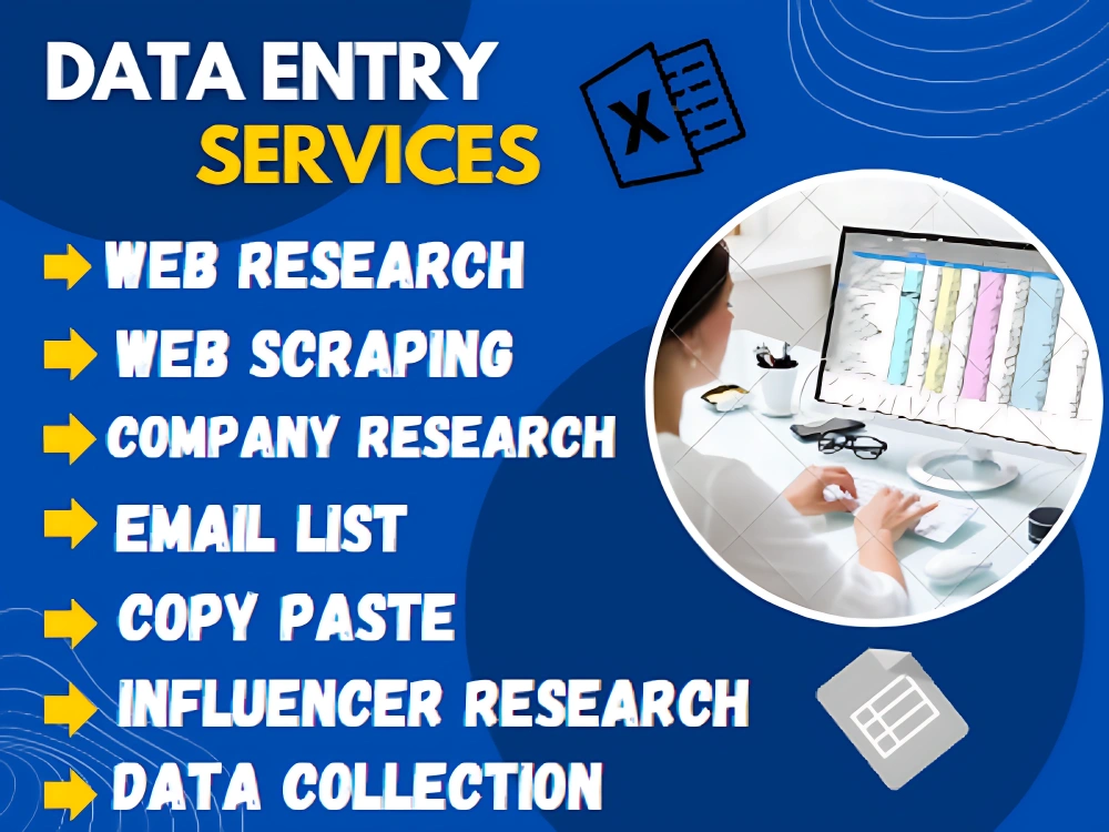 All types of Web Research, Data entry, Influencer research and Copy ...